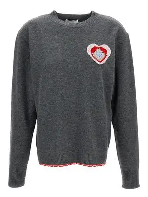 Stella McCartney STELLA MCCARTNEY Crochet Heart Wool Jumper Multicolor