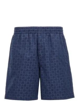 Givenchy Monogram Bermuda Shorts - Blue