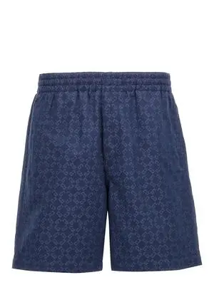 Givenchy Monogram Bermuda Shorts - Blue