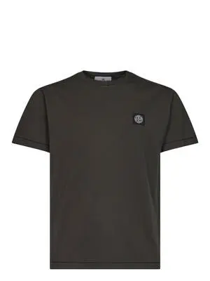 Stone Island Coal Grey 60/2 Cotton Jersey Slim-fit T-shirt - Multicolor