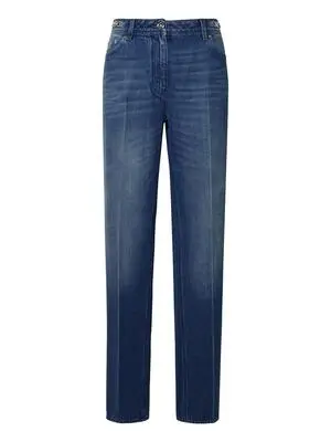 Versace Tailored Cotton Jeans - Blue