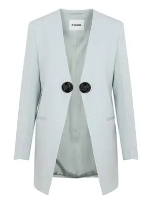 JIL SANDER Wool Jacket - Blue