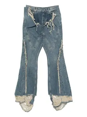 Rick Owens Denim Boot-cut Jeans - Blue