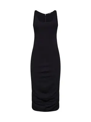 Jacquemus Black The Regata Draped-effect Midi Dress - Multicolor