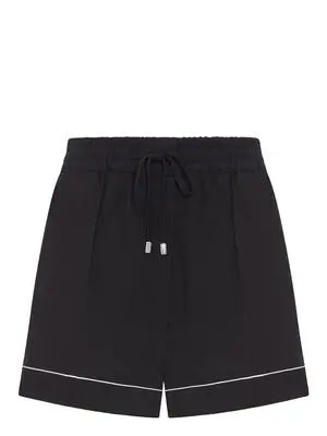 Sportmax Satin Jogger Shorts - Black