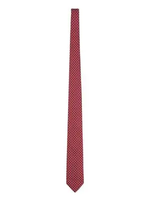 BOSS Cravatta In Misto Seta - Red