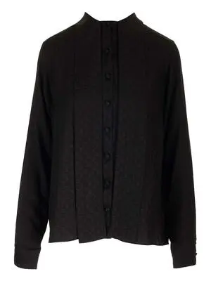 PALM ANGELS Palm Angels Women Monogram Silk Blouse