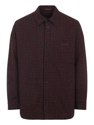 Gucci Macro Vichy Cotton Shirt Jacket - Red