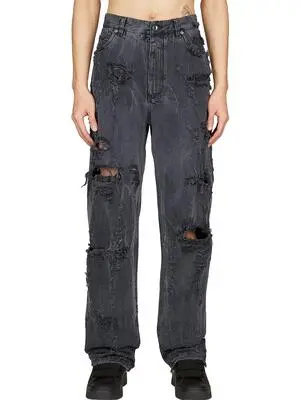 Dolce & Gabbana Distressed Denim Jeans - Black
