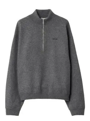 Miu Miu Cashmere Knit Sweater - Gray