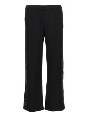 WALES BONNER Cairo Wool Trousers - Black