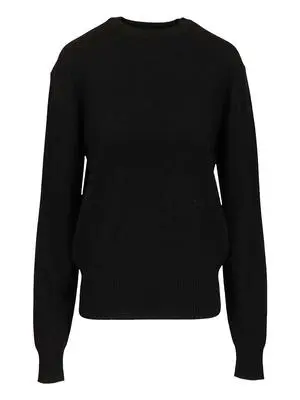 TOTEME Classic Cashmere Crew Knit - Black