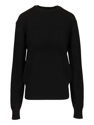 TOTEME Classic Cashmere Crew Knit - Black