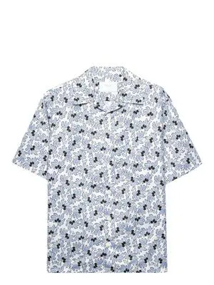 Prada Printed Cotton Blend Shirt - Multicolor