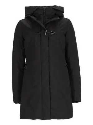 FAY Cappotto Parka Con Cappuccio - Black