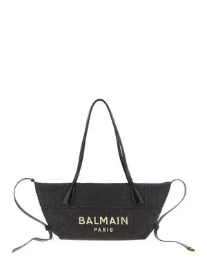 Balmain Track Tote Bag - Black