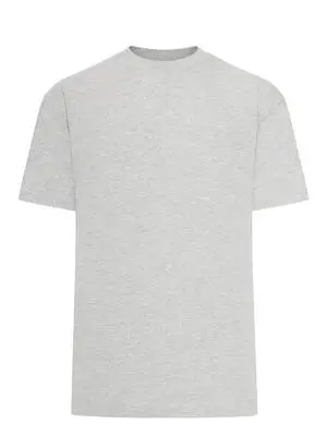 Saint Laurent Saint Laurent Men Oversized Cassandre T-Shirt In Cotton Pique Gray