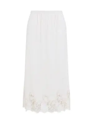 Alberta Ferretti Velvet Pencil Skirt - Multicolor