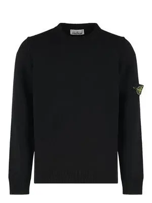 Stone Island Wool Blend Sweater - Black