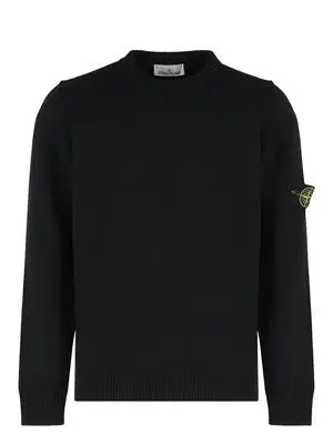 Stone Island Wool Blend Sweater - Black
