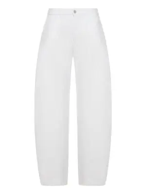 Alaïa Low-waisted Rounded Jeans - White