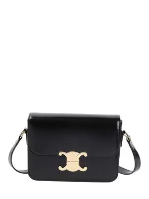 Celine Teen Triomphe Shoulder Bag - Black