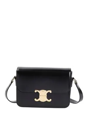 Celine Teen Triomphe Shoulder Bag - Black