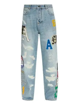 Amiri Denim Wide-leg Jeans - Blue