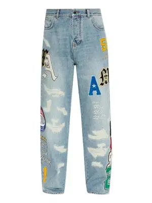 Amiri Denim Wide-leg Jeans - Blue