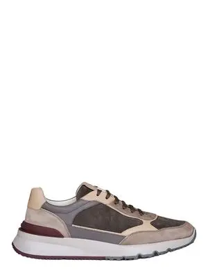 Brunello Cucinelli Nubuck And Suede Sneakers - Multicolor