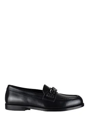 Valentino Garavani Smooth Leather Loafers - Black