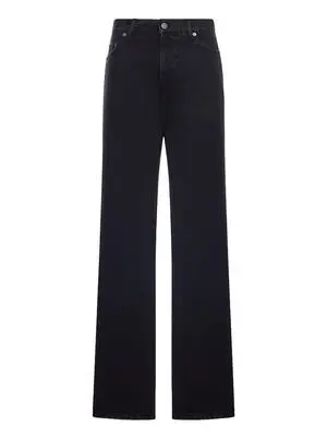 GOLDEN GOOSE Melody Cotton Denim Boyfriend Jeans - Black