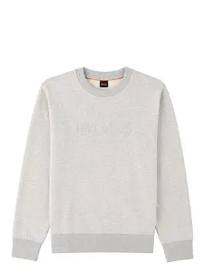 BOSS Felpa We_logo Relaxed Fit - Gray