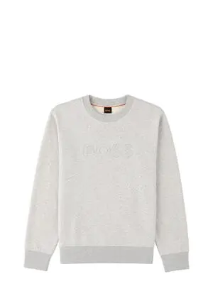 BOSS Felpa We_logo Relaxed Fit - Gray