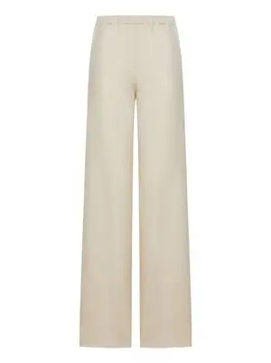 Max Mara Linen And Silk Trousers - Cream