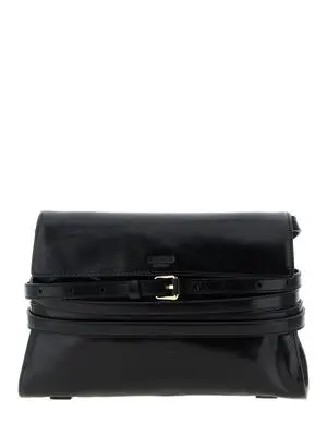 Moschino Tie Me Crossbody Bag - Black