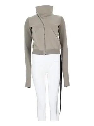 Rick Owens Asymmetrical Zip Mountain Sweatshirt - Gray