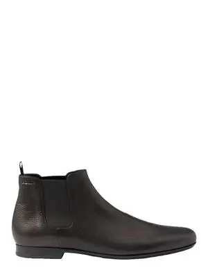 Prada Leather Chelsea Boots - Black