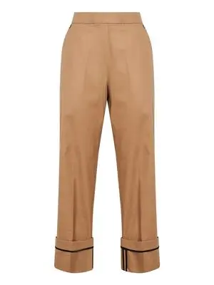 Herno Cotton Gabardine Trousers - Multicolor