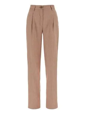 Jacob Cohen Pant Regular Leg Single Pence Mid Rise Nora - Multicolor