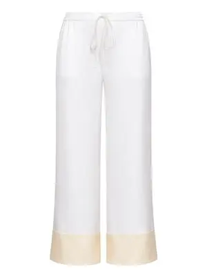 TOTEME TOTEME Satin Drawstring Pajama-Style Trousers Multicolor