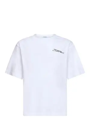 Off-White White Cotton Jersey Type Arrow Skate T-shirt - Multicolor