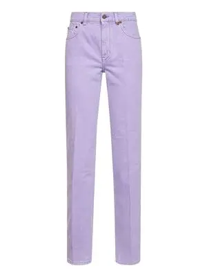 Chloé Lavender Fog Denim Straight Jeans - Multicolor