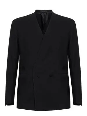 Tagliatore Stretch Virgin Wool Blend Cannes Double-breasted Blazer - Multicolor