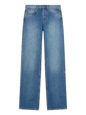 Off-White Denim Straight-leg Jeans - Blue