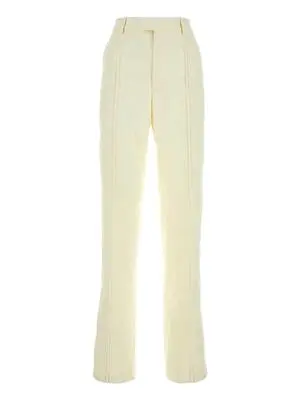 Bottega Veneta Linen Trousers - Yellow