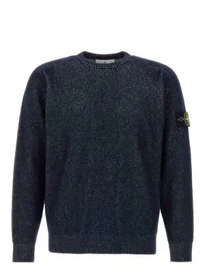 Stone Island Cotton Blend Sweater - Blue