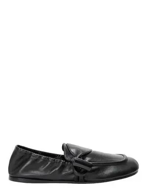 Loewe Toggle Moccasin In Smooth And Polished Calfskin - Black