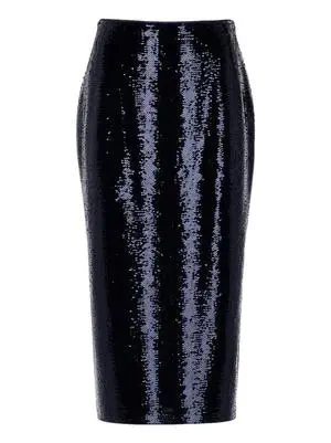 TOM FORD Sequined Midi Skirt - Blue