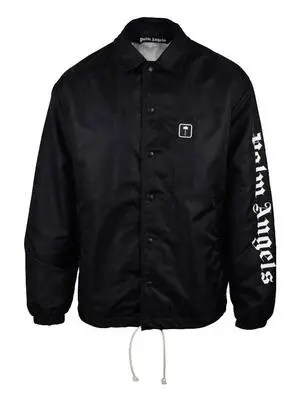 Palm Angels Polyamide Windbreaker Jacket - Black